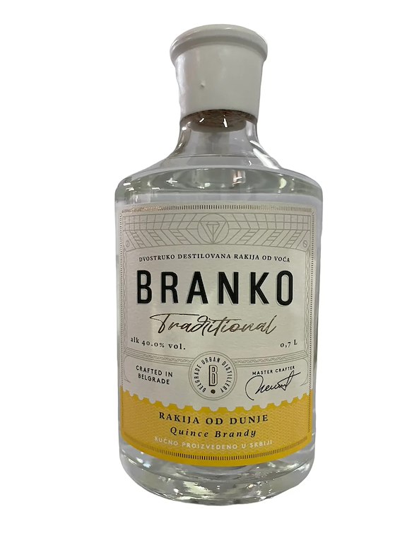 RAKIJA BRANKO TRADITIONAL DUNJA 0,7L