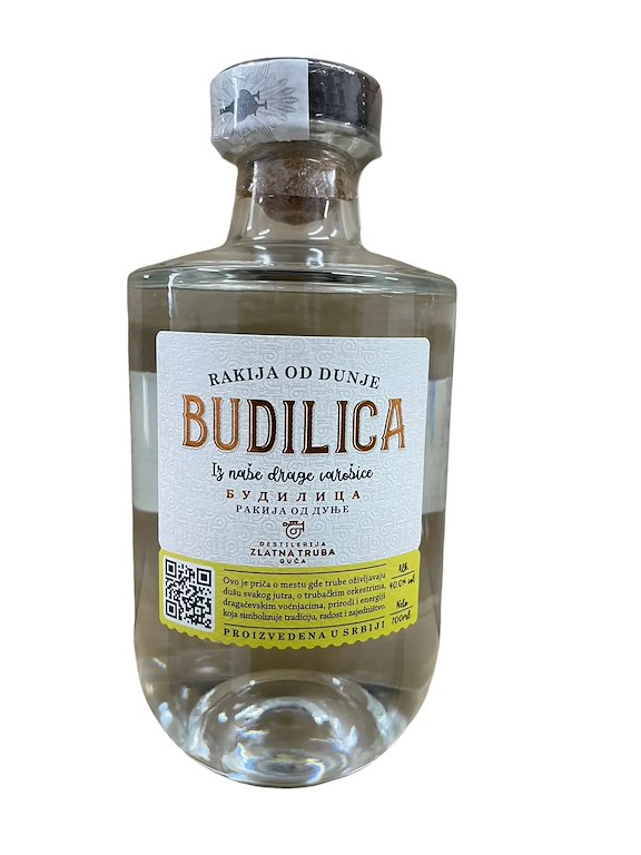 RAKIJA OD DUNJE BUDILICA DESTILERIJA ZLATNA TRUBA GUČA 0,7L