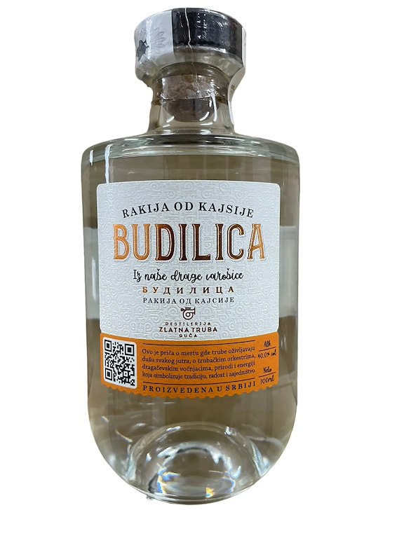 RAKIJA OD KAJSIJE BUDILICA DESTILERIJA ZLATNA TRUBA GUČA 0,7L