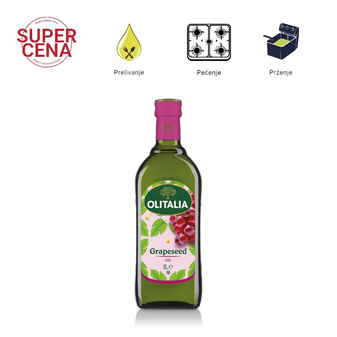 ULJE KOŠTICE GROŽĐA OLITALIA 1 L