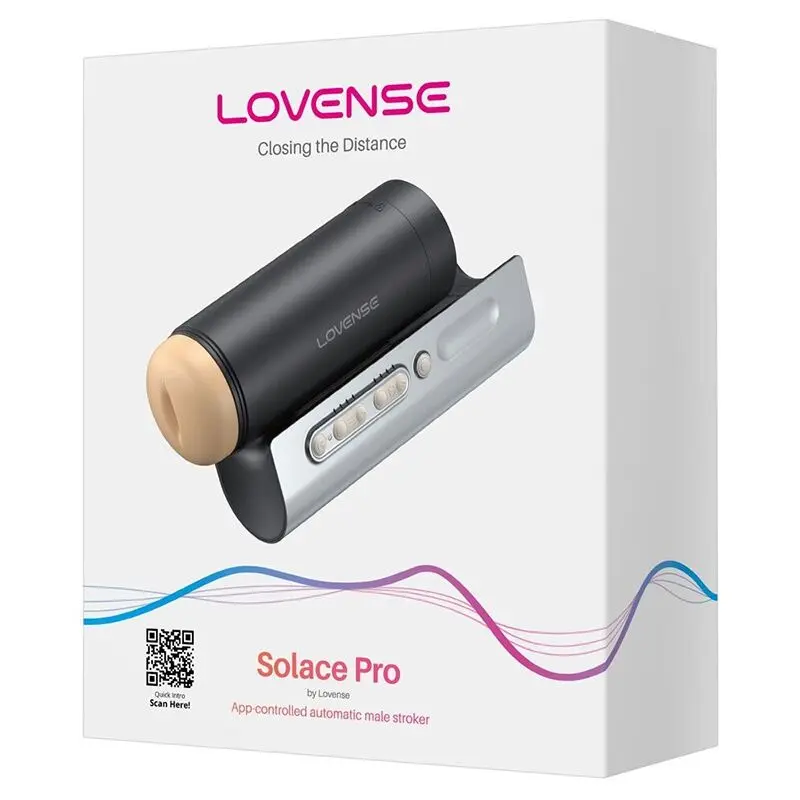 Masturbator Lovense solace Pro, 23.2cm, Crni