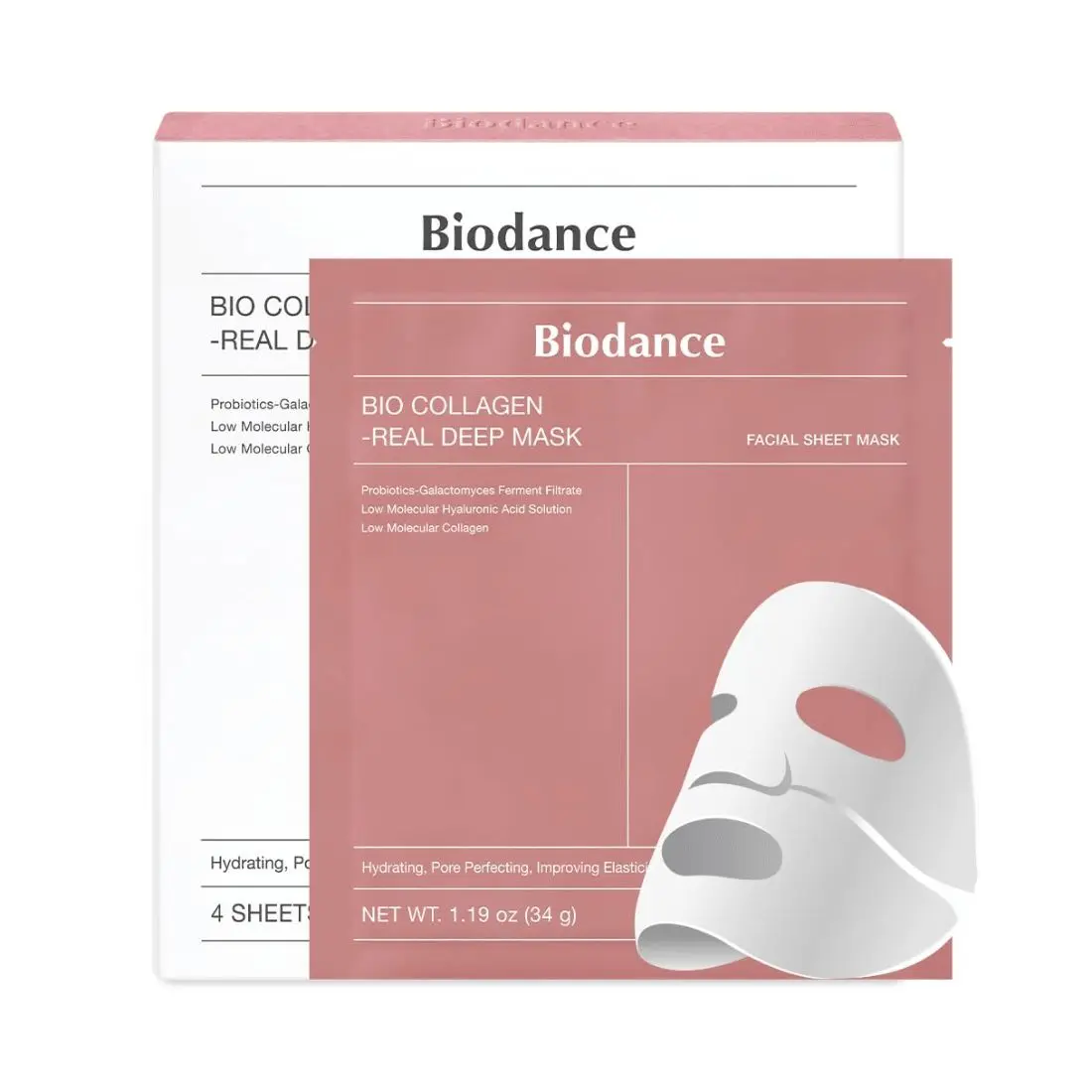 Biodance Maska za lice Bio-Collagen Real Deep Mask, 4 komada