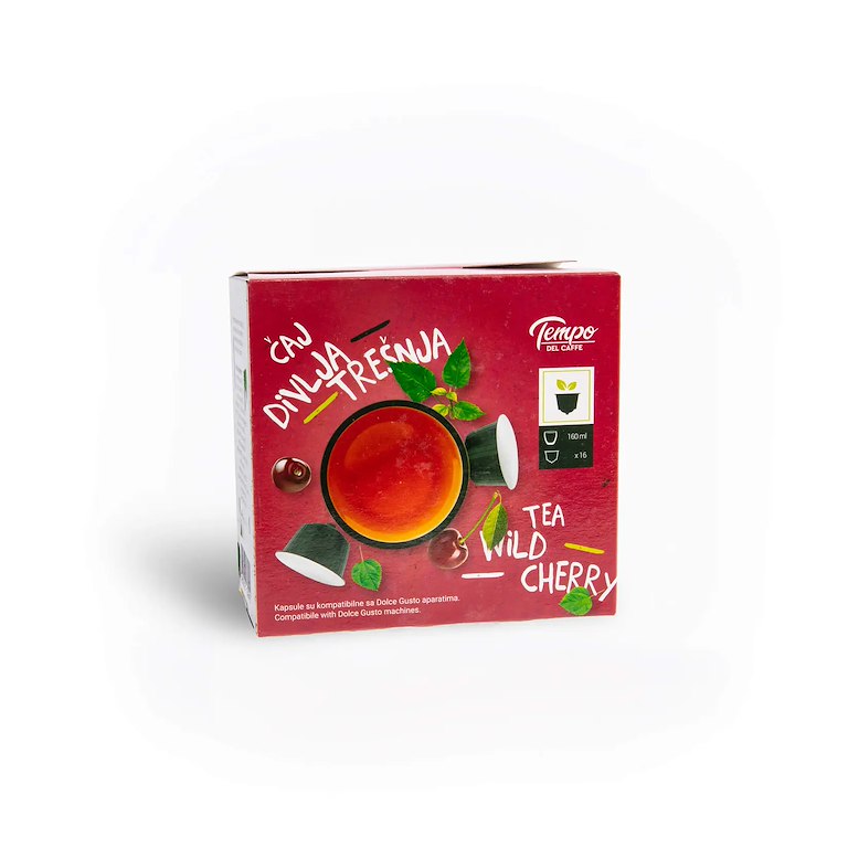 TEMPO DEL CAFFE Kapsule za Dolce Gusto Čaj sa divljom trešnjom, 16 kapsula