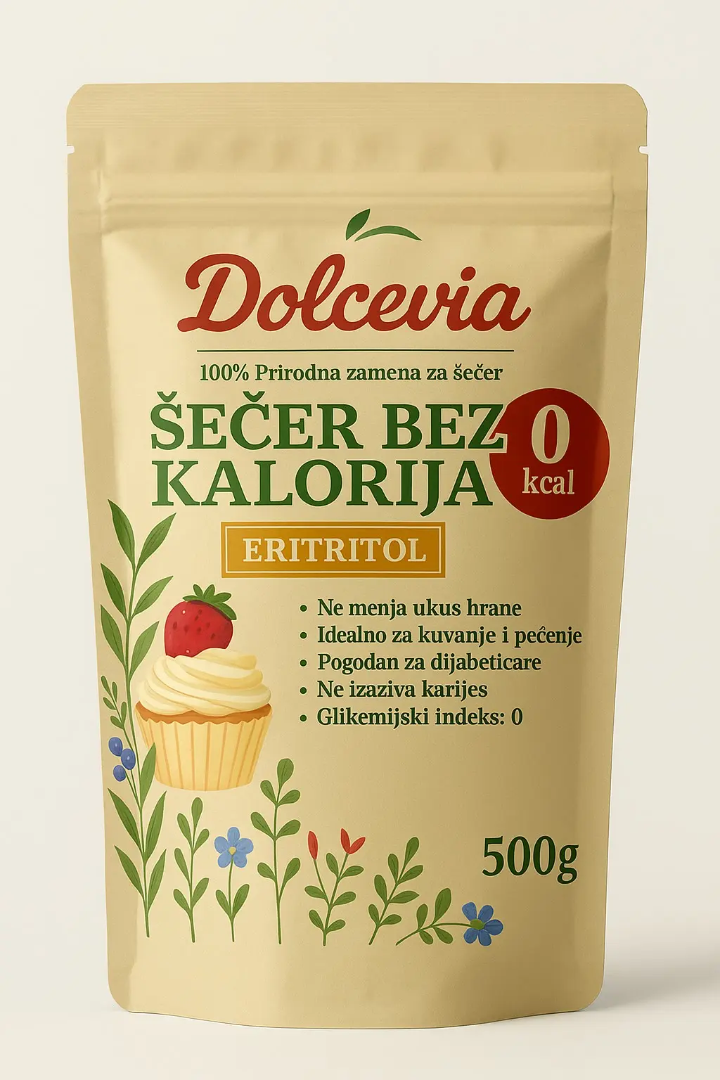 Dolcevia Zaslađivač Eritritol 500g