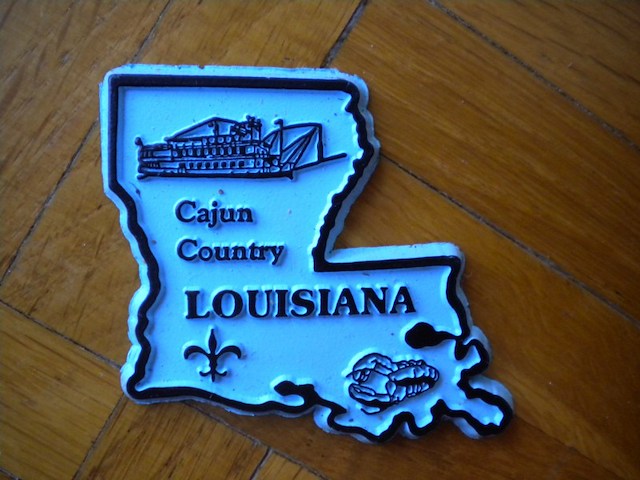 LUIZIJANA Louisiana USA Cajun County magnet za frizider