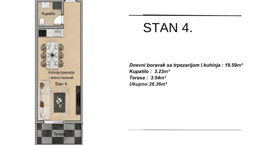 Stan u izgradnji - Skola Vuk Karadzic