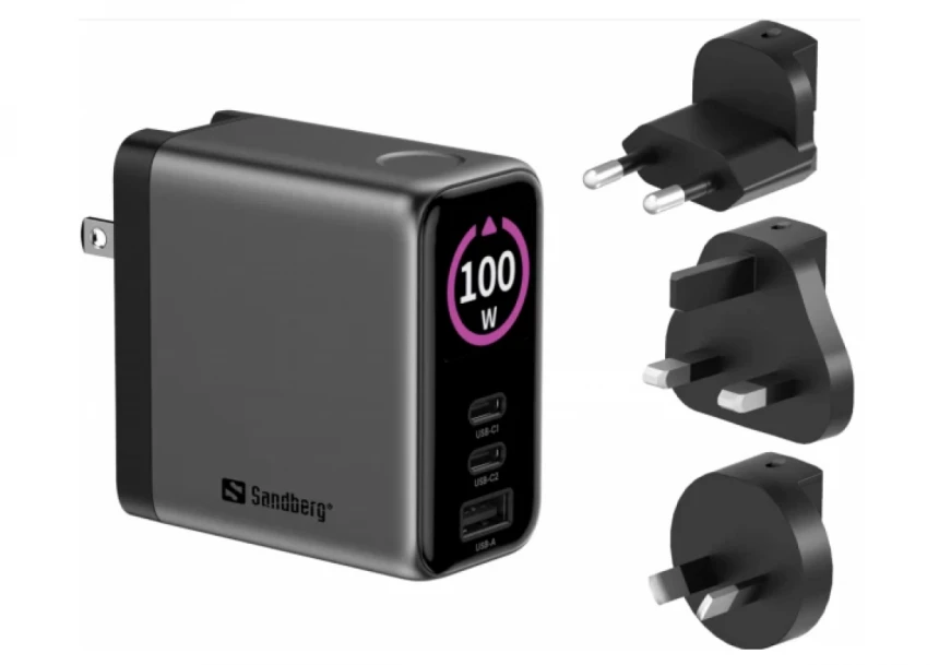 Sandberg Travel Charger PD100W Display 441-71
