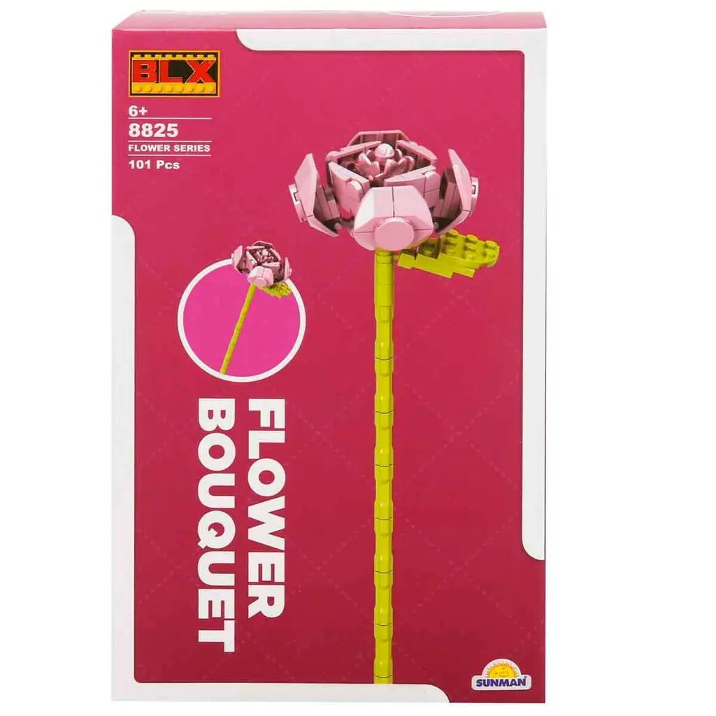 BLX Kreativni Set sklopivih kocki Flowers, 101 deo, Ruža