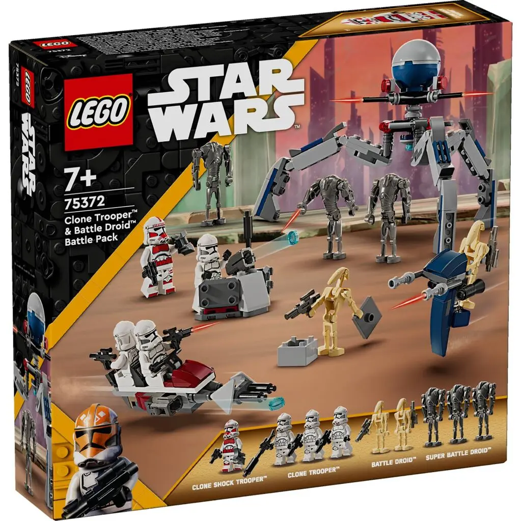 LEGO Star Wars Klon truper i borbeni droid - borbeni paket 75372, Uzrast 7+