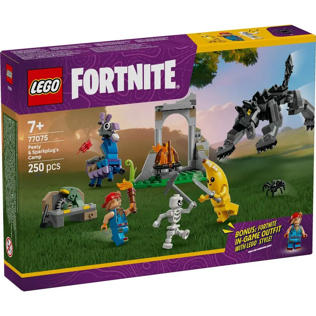LEGO Fortnite Pilijev i Sparkplagov kamp 77075, Uzrast 7+
