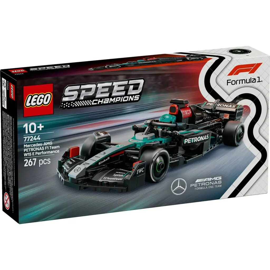 LEGO Speed Champions Mercedes-AMG F1 W15 trkački automobil 77244, Uzrast 10+