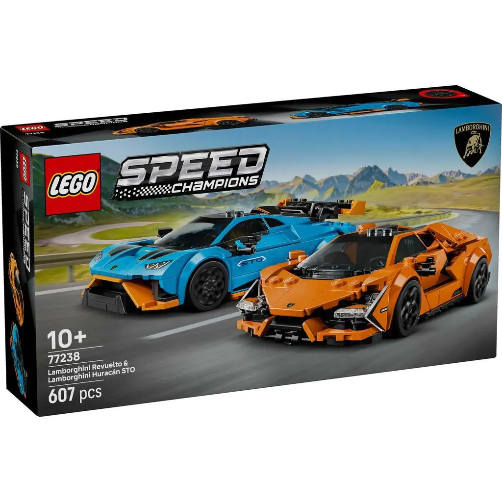 LEGO Speed Champions Lamborghini Revuelto i Huracan SO 77238, Uzrast 10+