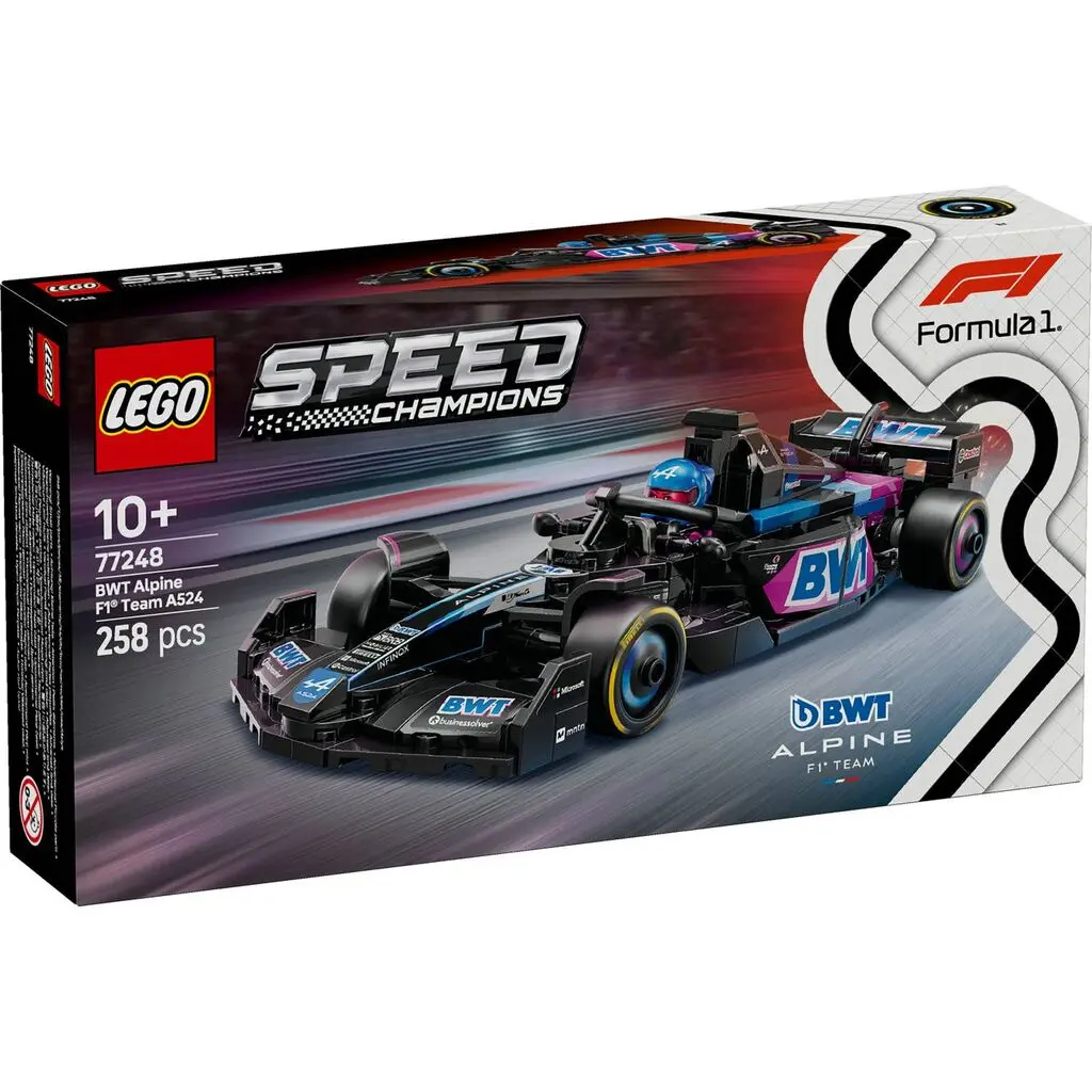 LEGO Speed Champions BVT Alpine F1 Team A524 trkački automobil 77248, Uzrast 10+