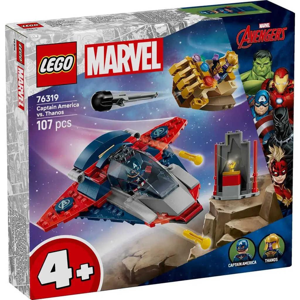 LEGO Marvel Borba kapetana Amerike protiv Tanosa 76319, Uzrast 4+