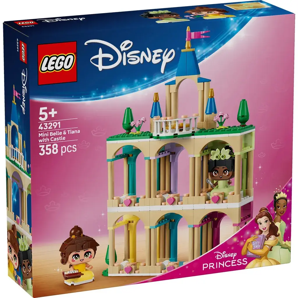 LEGO Disney Mini Bel i Tijana sa zamkom 43291, Uzrast 5+
