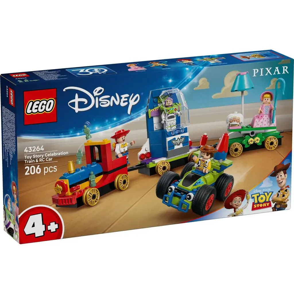 LEGO Disney Voz za proslavu i RC automobil Priča o igračkama 43264, Uzrast 4+