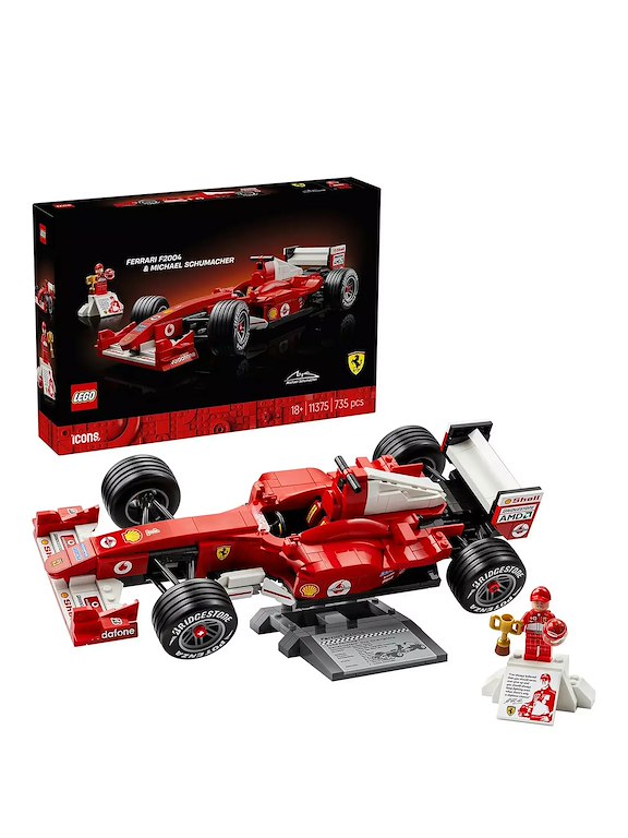 LEGO Icons Ferrari F2004 i Michael Schumacher 11375, Uzrast 18+