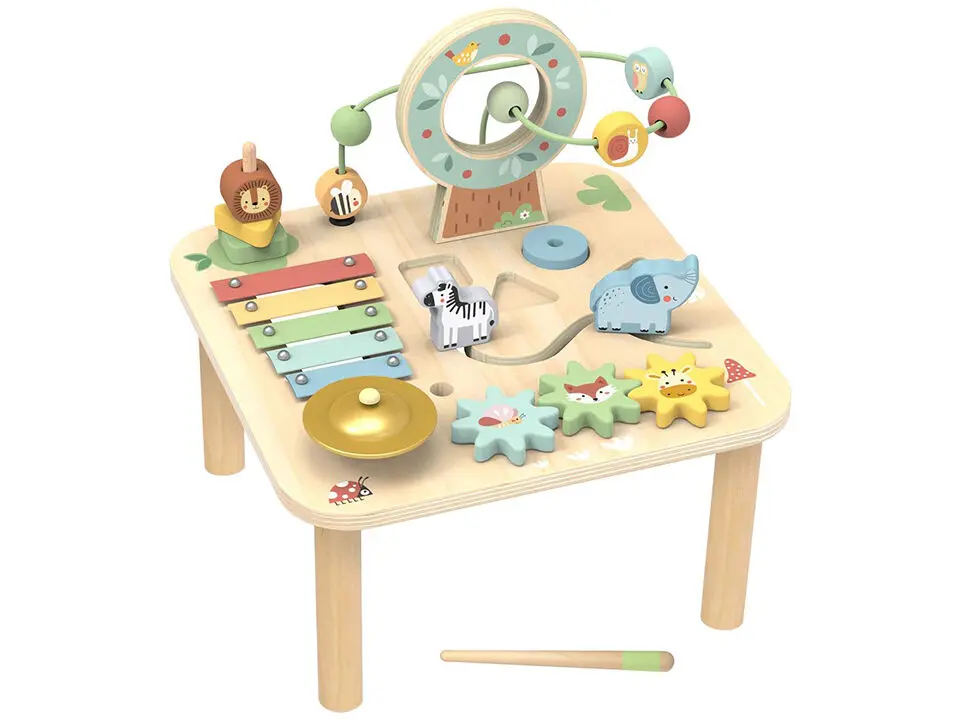Tooky toys Drveni sto sa aktivnostima