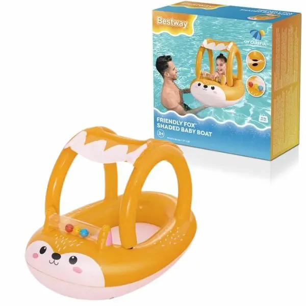 Bestway Šlauf za bebe Lisica, 94 x 66 cm, Žuti