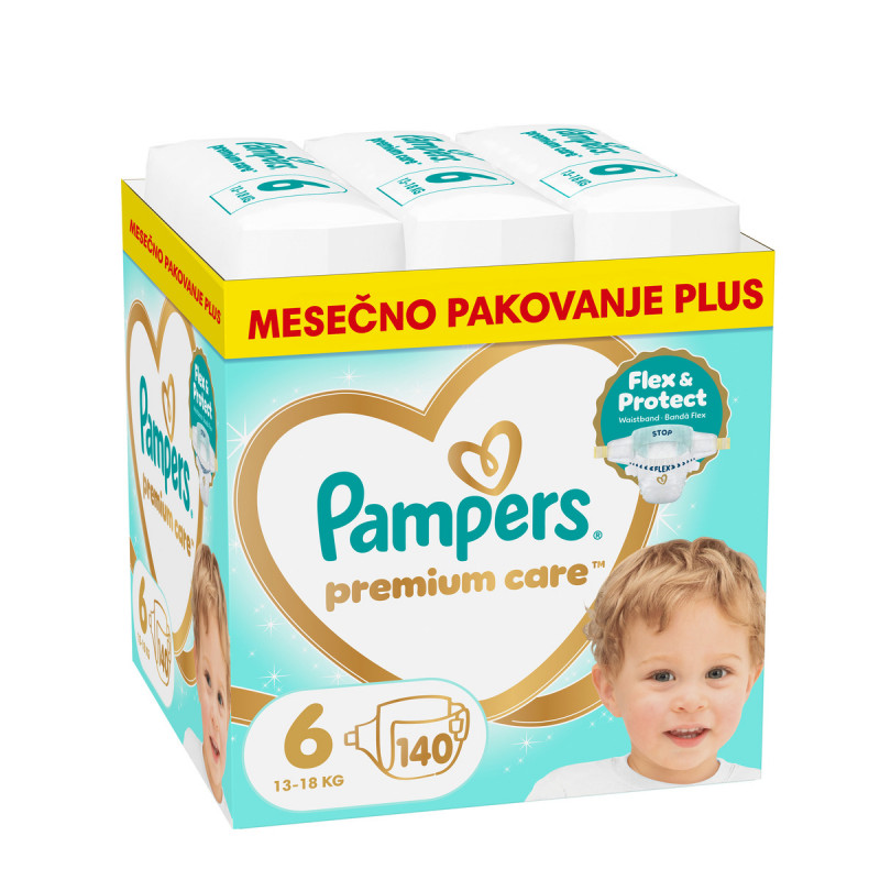 Pampers pelene Premium Care monthly S6 13-18kg 140kom