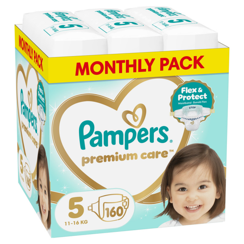 Pampers pelene premium care monthlyS5 11-16kg 160kom