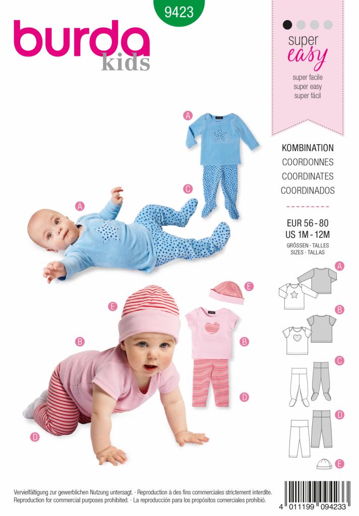 Kroj Bebi komplet – majica, pantalonice i kapica