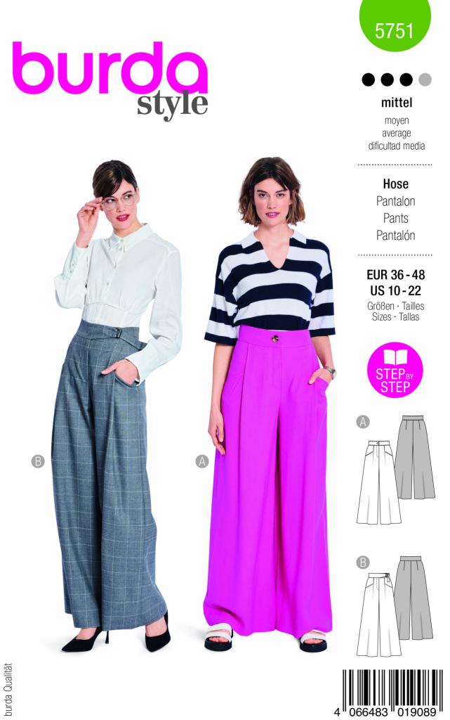 Kroj Široke padajuče pantalone
