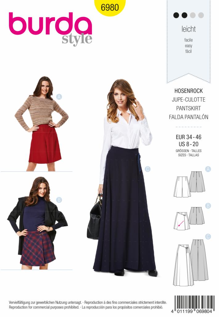 Kroj Široke suknja-pantalone