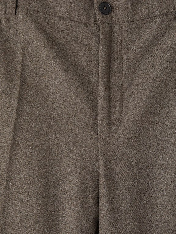 SOUTHBLUE Standard Fit Teksturisane Plisirane Muške Pantalone