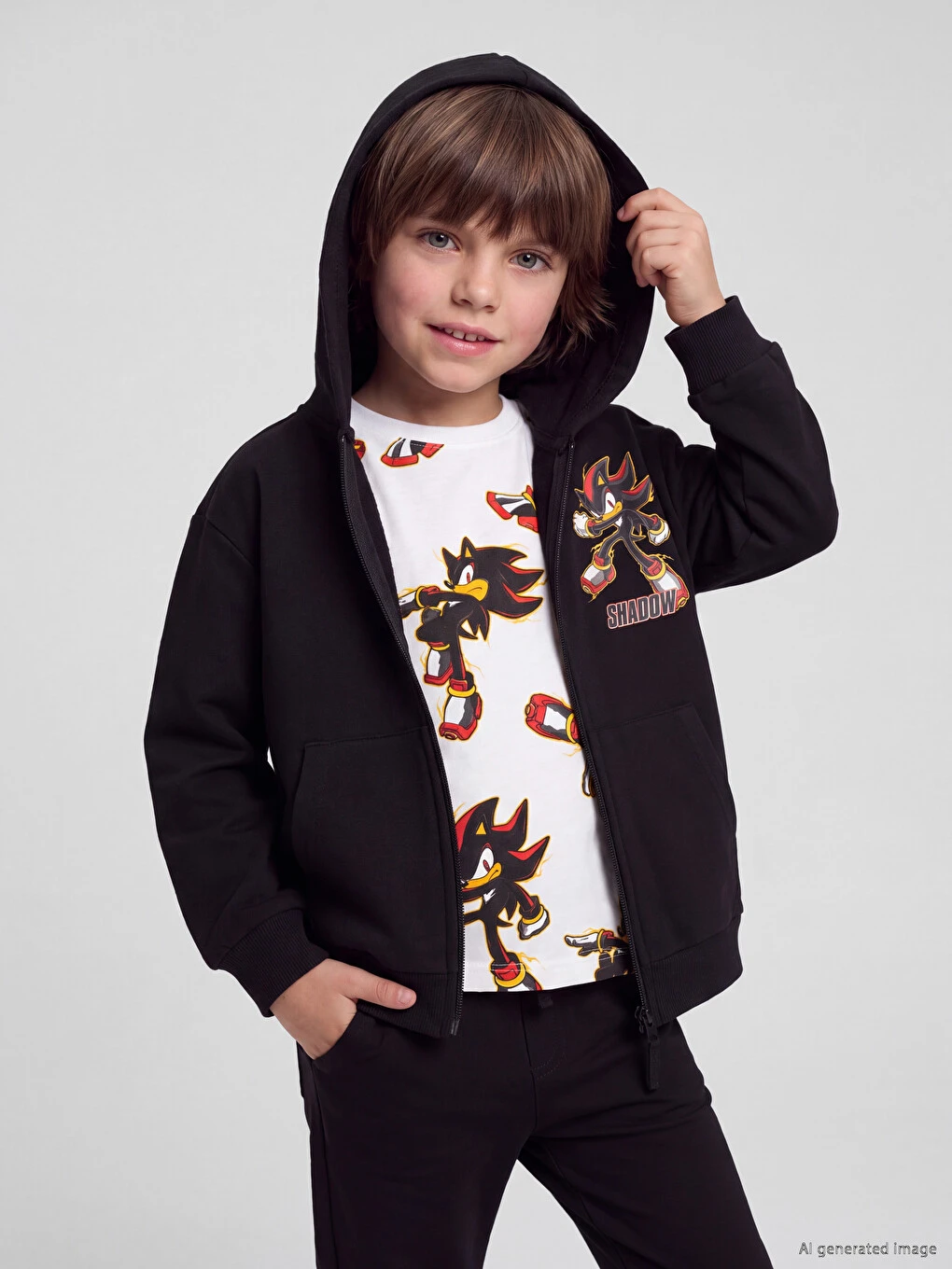 LCW Kids Sonic Štampani Dečiji Komplet