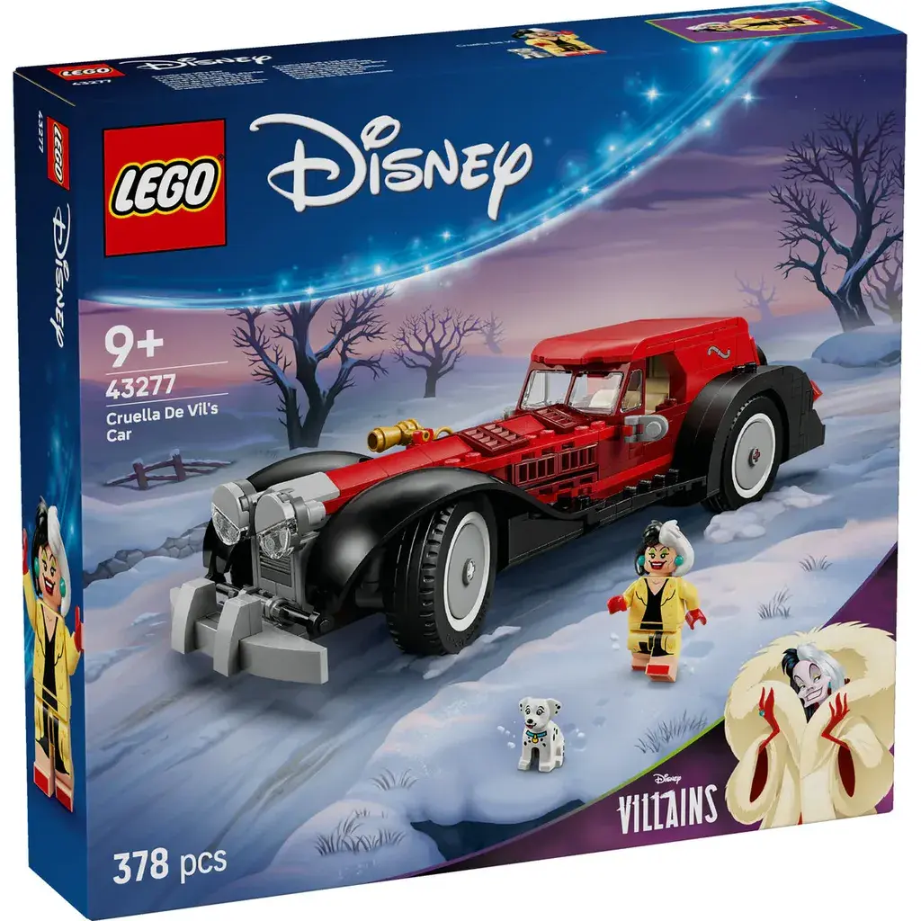 LEGO Disney Automobil Kruele de Vil 43277, Uzrast 9+
