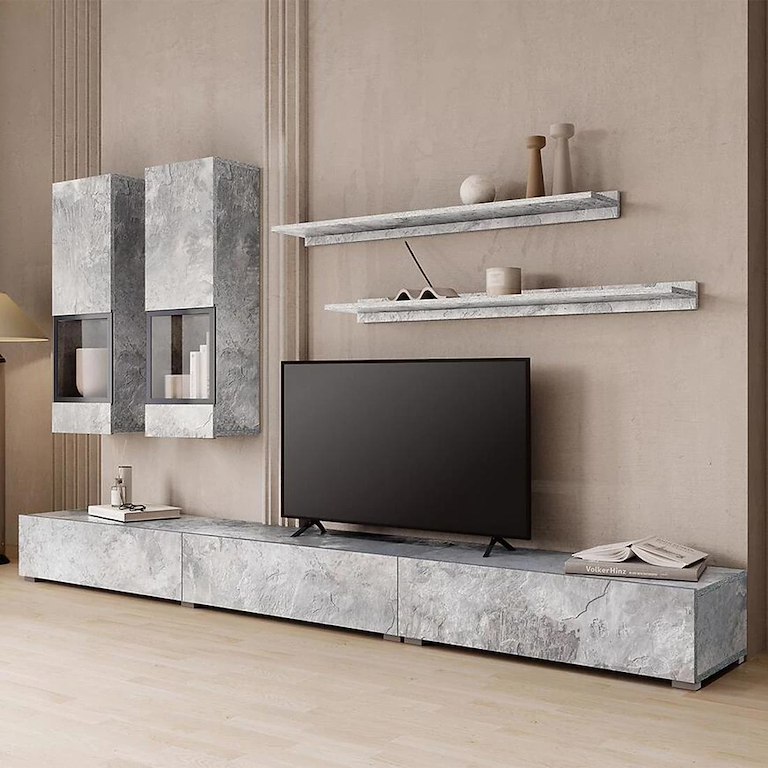 Baros regal 270x41x180 cm sivi