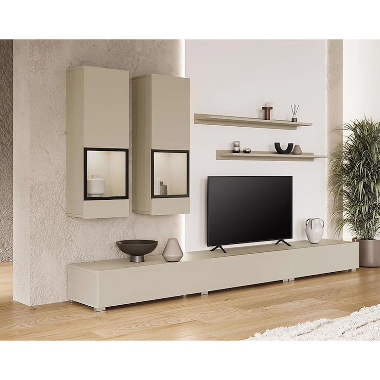 Baros regal 270x41x180 cm bež