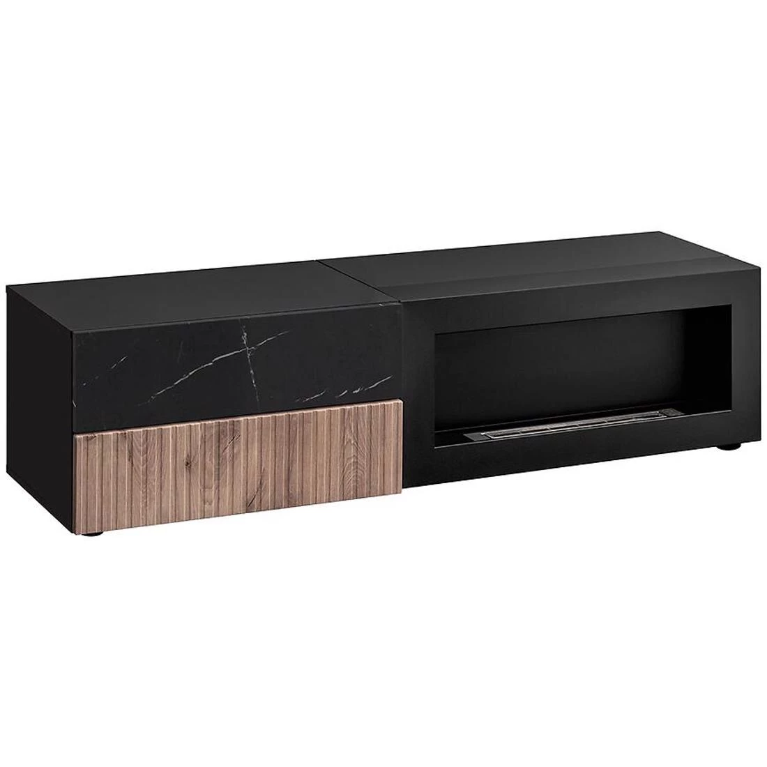 Cannes TV komode 160x45x42 crna/hrast