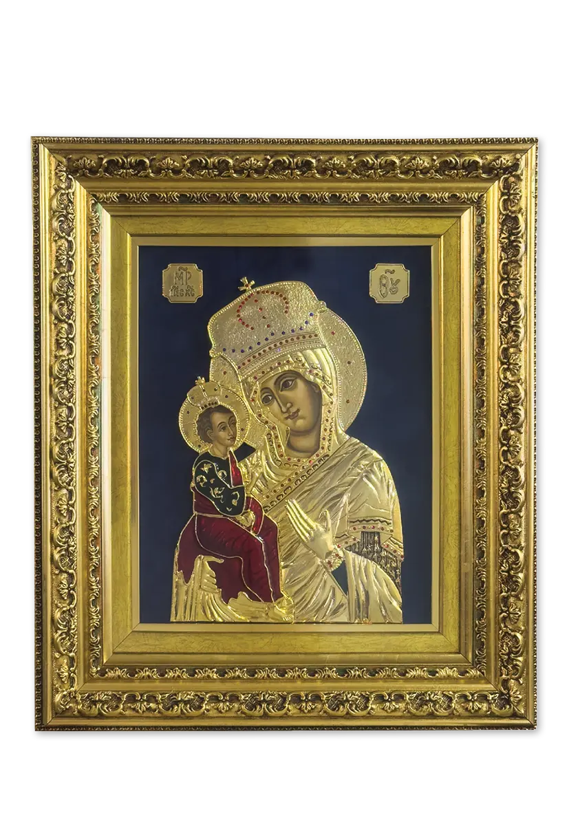 Ikona u ramu Presveta Bogorodica Pećкa, 425x500x45 mm