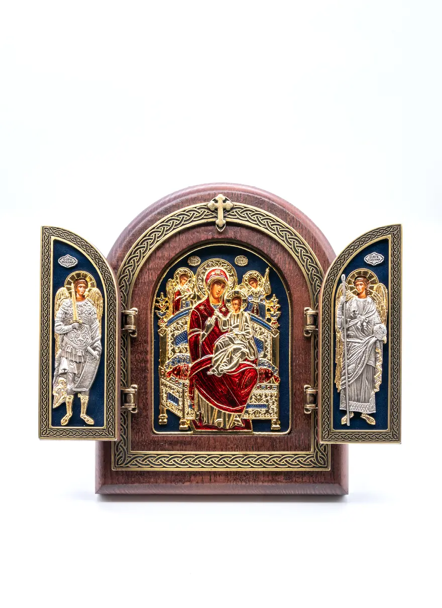 Triptih Presveta Bogorodica Svecarica, 220x255x32 mm
