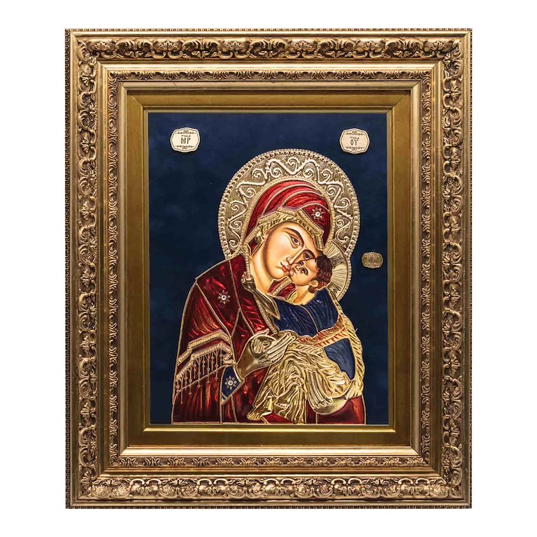 Ikona u ramu Presveta Bogorodica Umiljenje, 425x500x45 mm