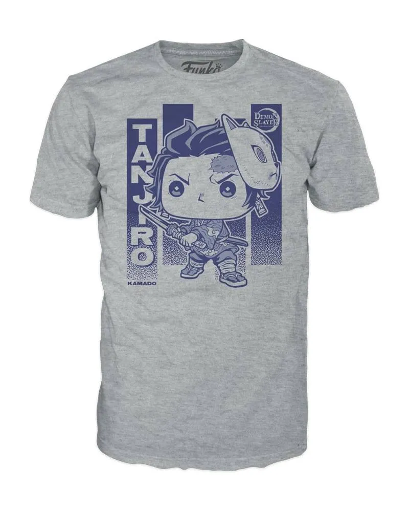 Majica Funko Tees - Demon Slayer POP! - Tanjiro with Wisteria (M)
