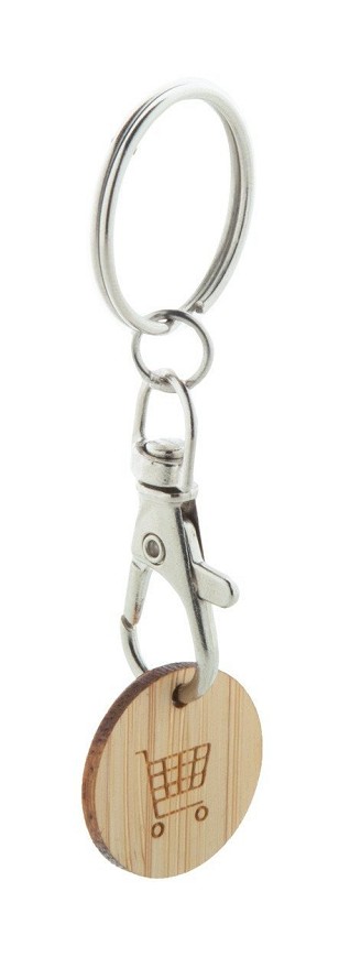 Boomarket trolley coin keyring
