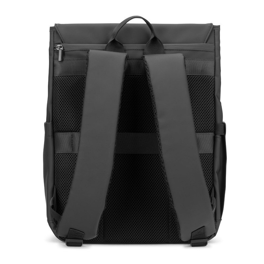 AZORES BAG. Ranac za laptop od PU materijala (16"), sa preklopom koji pokriva sve odeljke