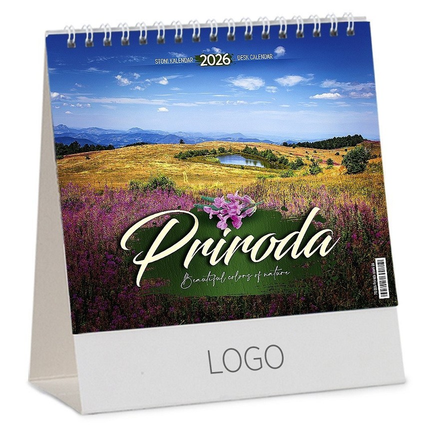 PRIRODA 06, stoni kalendar: 13 listova, mesečni