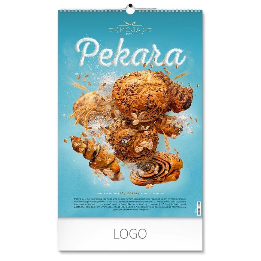 MOJA PEKARA, zidni kalendar: 13 listova, mesečni