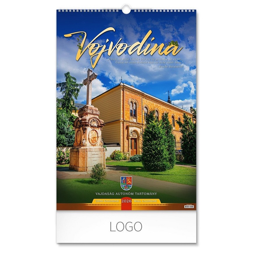 VOJVODINA, zidni kalendar: 7 listova, dvomesečni