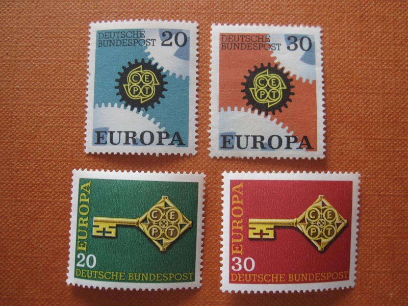NEMAČKA EUROPA CEPT 2 čiste serije