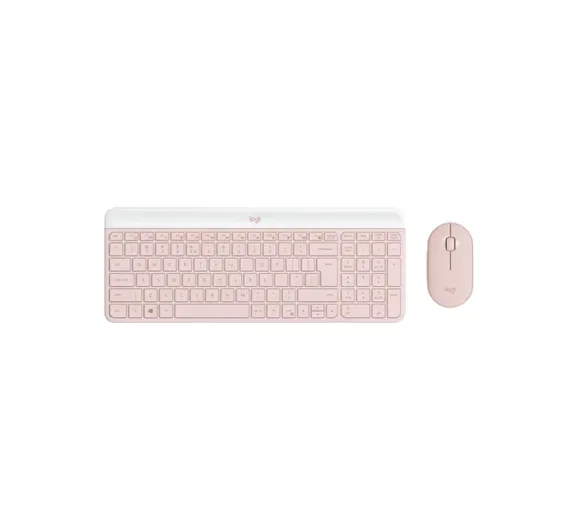 Logitech Set tastatura i miš MK470 - Roze