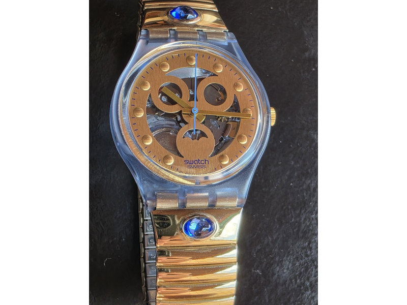 Vintage Swatch Gold Smile GK136 1991 original u kutiji!