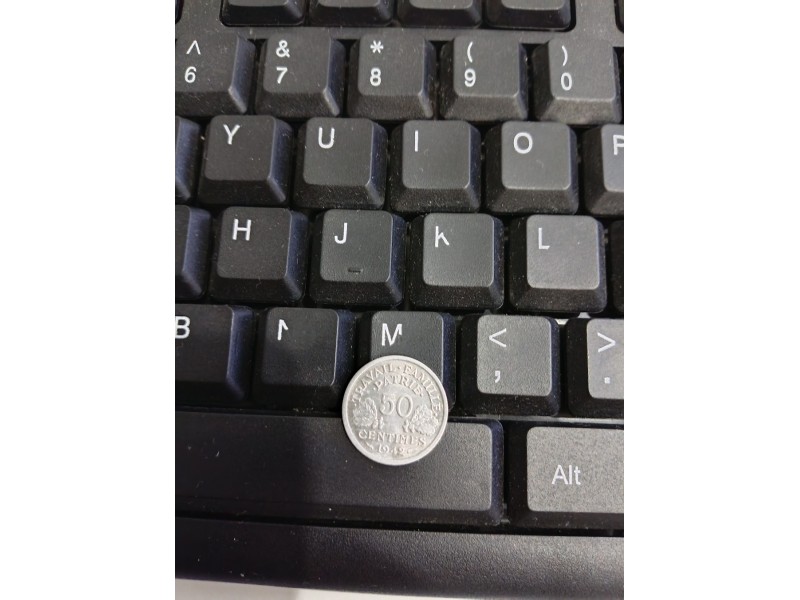 1942 Francuska 50 centimes UNC