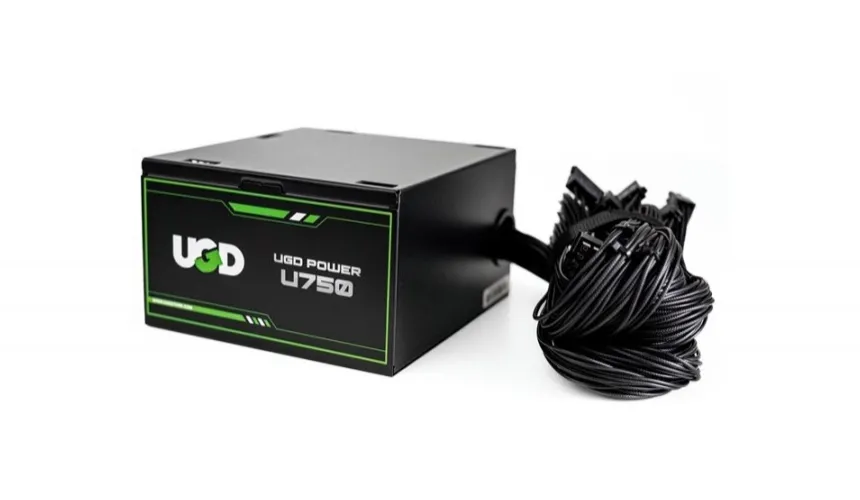 Napajanje U750W 750W UGD Power 12cm FAN, 20+4pin, 4+4pin, 6xSATA, 2xIDE, 4x6+2pin 80Plus, Black