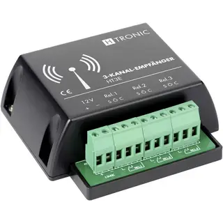 H-Tronic HT3E trokanalni bežični prijemnik 868 MHz, AES 128, 3 releja, 12 V DC