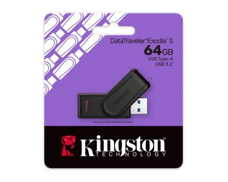 Kingston 64GB DataTraveler Exodia S USB 3.2 Gen1 DTXS/64GB